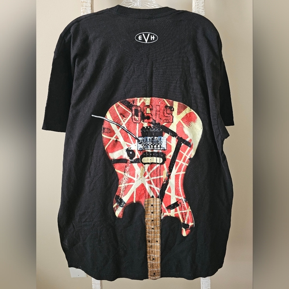 eddie van halen | Shirts | Evh Van Halen Black Graphic Tshirt With Red ...